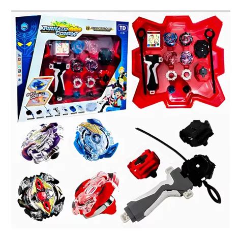 Kit Beyblade 4 In 2 2 Lançadores Arena Burst Blayblade Mercadolivre