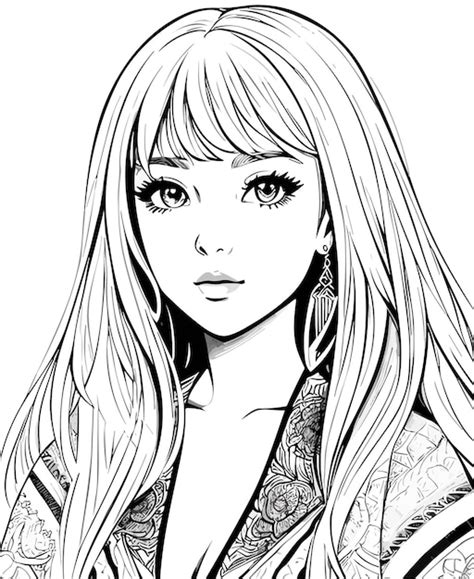 Premium Vector A Realistic Hand Drawn Sketch Of Beautiful Girl Illustration Design Art Vector