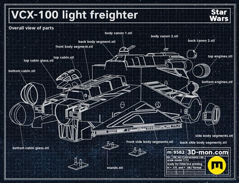 🚢 Vcx 100 Light Fighter Heras Ship・ 3d File For 3d Printing・cults