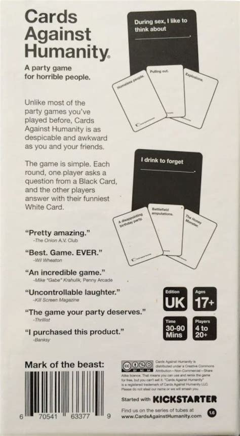 Cards Against Humanity The Bigger Blacker Box Box Shot For Board