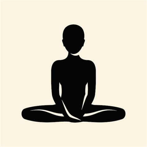 Premium Vector Woman In Lotus Yoga Pose Meditation And Yoga Vector