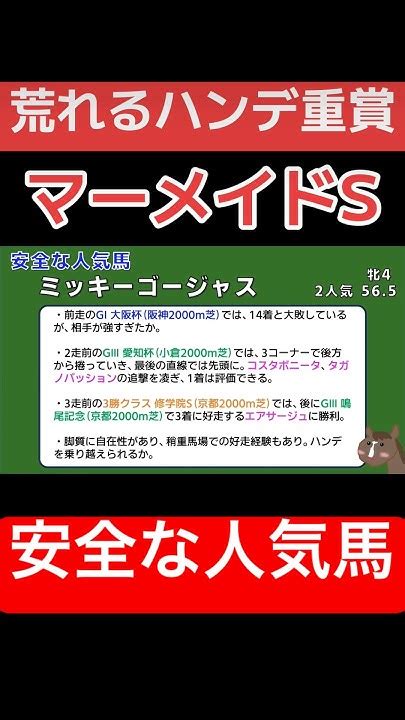 【マーメイドステークス 2024】荒れるハンデ重賞！今年も荒れるのか！？安全な人気馬＆おすすめ穴馬を紹介競馬 競馬予想 マーメイド