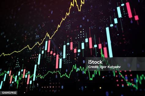 관점 보기 어두운 성장 금융 차트 투자 및 이익 개념 3d 렌더링 증권 시장과 거래소에 대한 스톡 사진 및 기타 이미지 증권 시장과 거래소 경제 그래픽 사용자