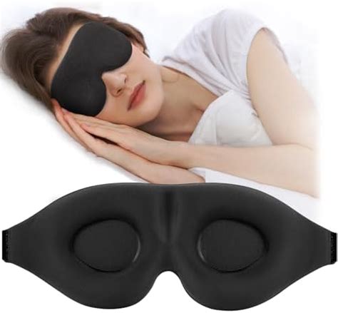 Yfong Weighted Sleep Mask Women Men 3d Blocking Lights Sleeping Mask 42oz120g