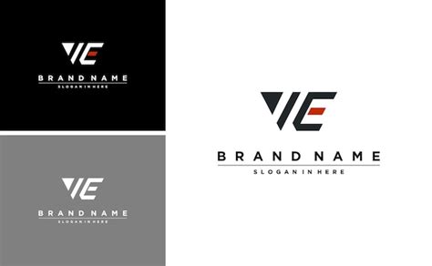 Vector De Monograma Abstracto Geométrico Con Logotipo De Letra Simple