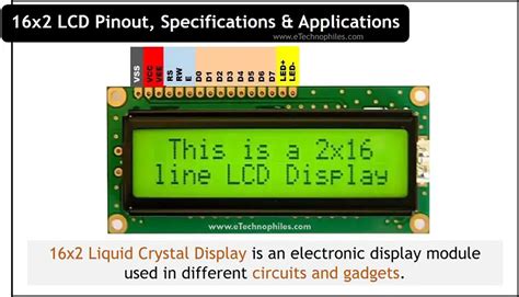 16x2 Lcd Display Module Pinout Datasheet 48 Off