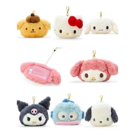 「現貨」三麗鷗 Sanrio 毛絨 絨毛卡套 Kitty 美樂蒂 布丁狗 帕恰狗 大耳狗 庫洛米 人魚漢頓 悠遊卡套 蝦皮購物