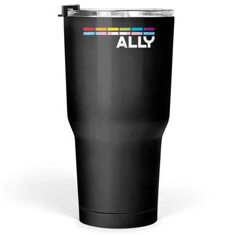 Lgbtq Ally Flag Tumblers 30 Oz Lgbt Transgender Ally Transsexual Trans