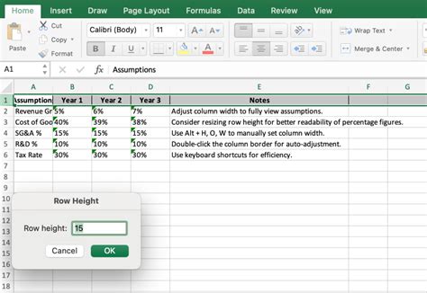 Mastering Excel A Comprehensive Guide To Adjusting Row And Column Sizes Excel Au