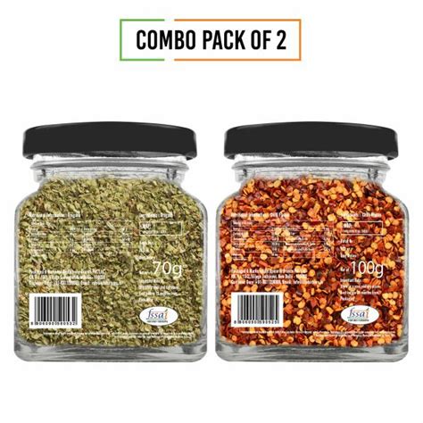 Chef Urbano Combo Of Oregano 70g And Chilli Flakes 100g Jiomart