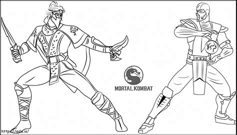 Rain Vs Sub Zero Coloring Page