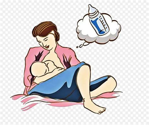 手绘母乳喂养PNG插画PNG图片素材下载 图片编号yezovwww 免抠素材网