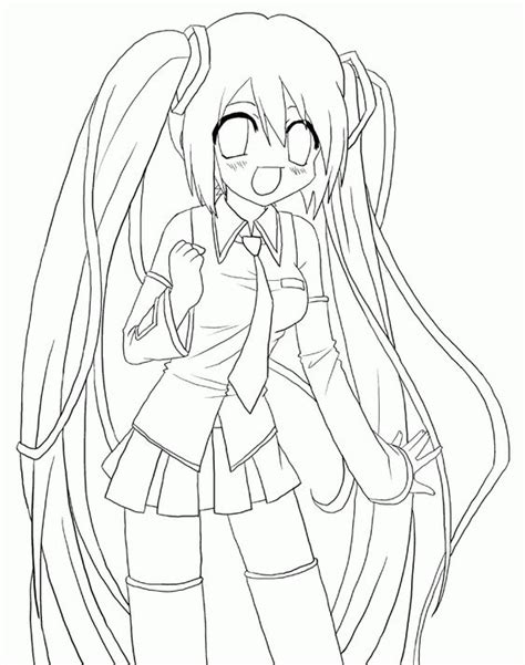 Miku Hatsune Coloring Pages