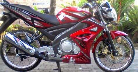 Vixion 2012 Merah Modifikasi Standar