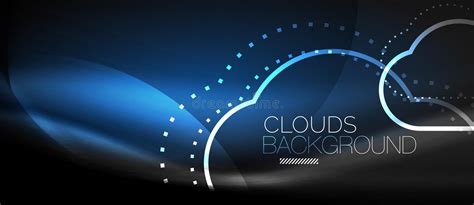 Vector Cloud Computing Storage Concept Stock Vector Illustration Of Abstract Encryption