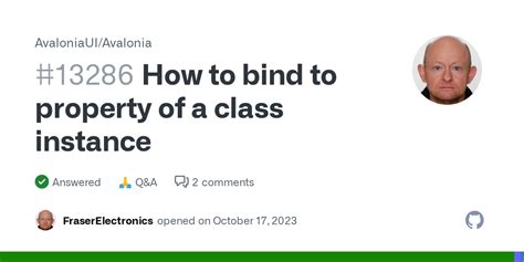 How To Bind To Property Of A Class Instance · Avaloniaui Avalonia