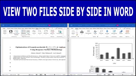 How To View Two Documents Side By Side In Word View Two Documents