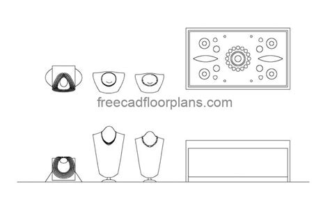 Round Pouf Autocad Block Free Cad Floor Plans