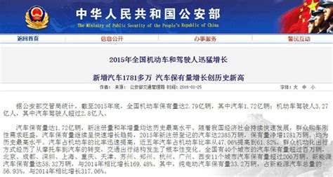 公安部交管局：2015年全国新能源汽车保有量达5832万辆 新闻 能源资讯 中国能源网