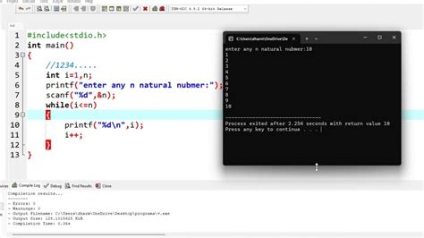 N Natural Program In C Language Write A Program To N Natural Number