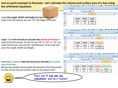 Ppt Excels Arithmetic Equations Powerpoint Presentation Free Download Id2572117