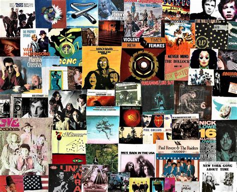 Classic Rock LP Collage Painting By Doug Siegel Fine Art America