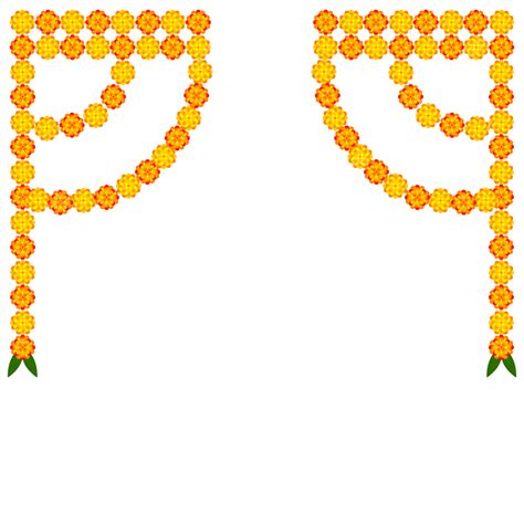 Marigold Toran Decorations Border For Hindu Festival Marigold Toran