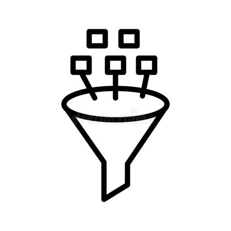 Data Filter Isolated Vector Icon Which Can Easily Modify Or Edit Stock