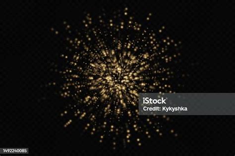 光の効果輝く粒子の背景透明な背景上のきらびやかな要素 お祝いのベクターアート素材や画像を多数ご用意 お祝い アクションショット