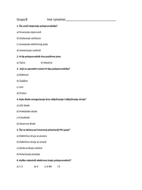 Ii2 Test Grupa B Pdf
