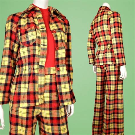 Plaid Suit Jacket Etsy