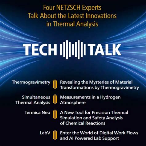 NETZSCH Tech Talk Spring Edition Unveiling Thermal Innovations In Just 30 Minutes NETZSCH