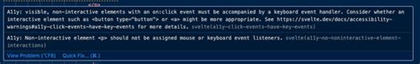 How Do I Disable All A11y Messages They Are Annoying Rsveltejs