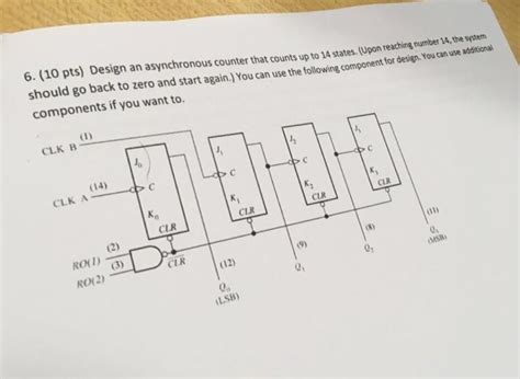 Solved Design An Asynchronous Counter Counts Up To 14