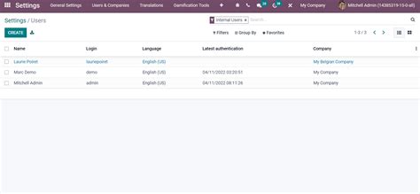 How To Add Deactivate A User In The Odoo ERP