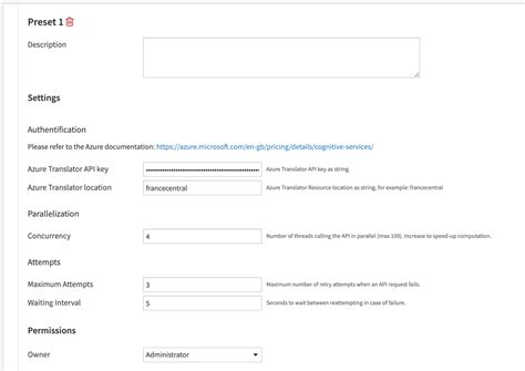 Plugin Azure Translation Dataiku
