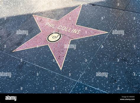 Phil Collins Star On The Hollywood Walk Of Fame Hollywood Boulevard
