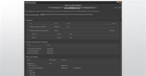Egoxproject Ios And Tvos Xcode Project And Infoplist Editor