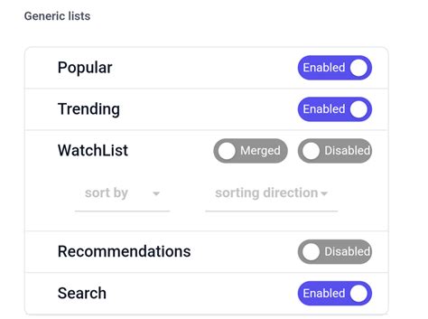 Cannot Disable Trakt Generic Lists Rstremioaddons