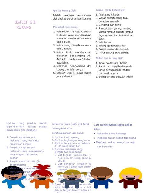 Leaflet Gizi Kurang Pdf Free Pdf