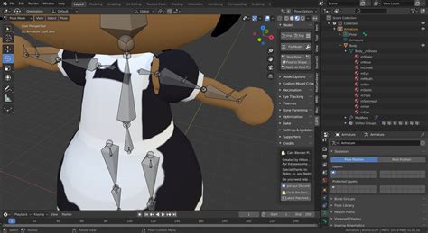 How To Connect All Parts Of The Model To The Bones Properly Materials And Textures Blender