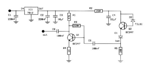 Infrared Detector Circuit Diagrams Schematics Electronic Projects