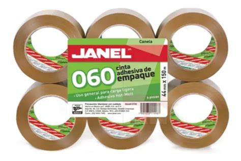 36pz Cinta Adhesiva Canela Empaque Janel 060 48mmx150m Envío gratis