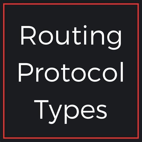 Routing Protocol Types Ccna Ccna Exam Cisco Ccna