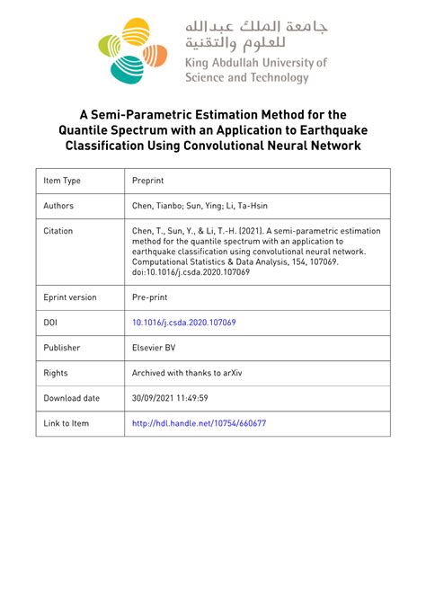 a semi parametric estimation method for the quantile spectrum with an