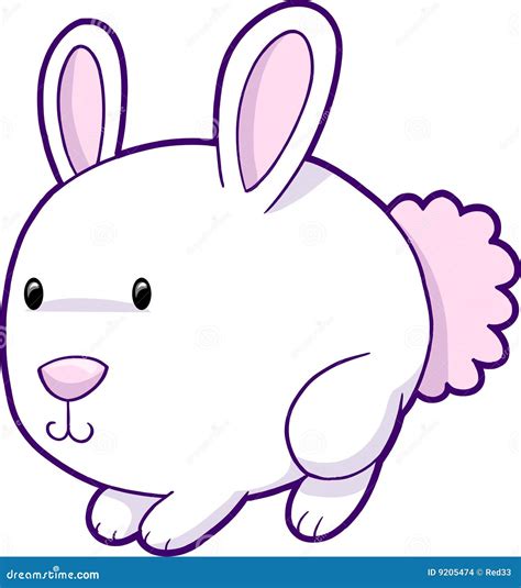 Cute Easter Bunny Vector Stock Vector Illustration Of Clip 9205474