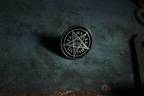 Pentagram Baphomet Seal Satanlilithsamaelleviathan Pin Torvenius