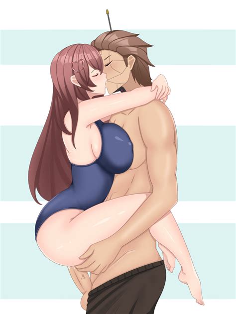 Rule 34 Abs Antenna Arm Behind Head Breasts Brown Hair Carrying Chibi