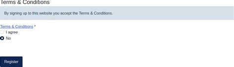 Easy Custom Joomla 4 Registration Terms And Conditions Statement