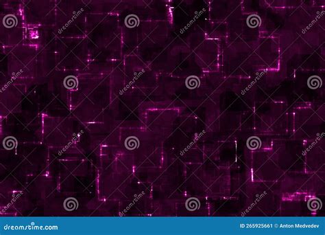 Modern Artistic Technology Digital Glowing Cg Texture Illustration